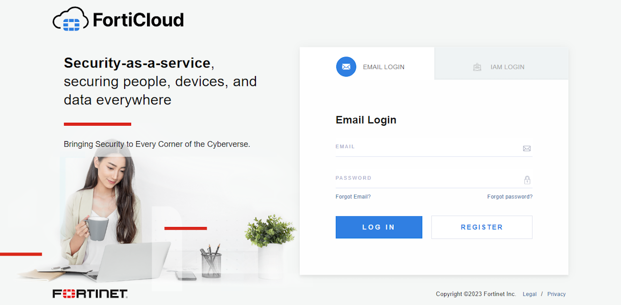 Logging into an account | FortiCloud Services 23.4.0 | Fortinet ...